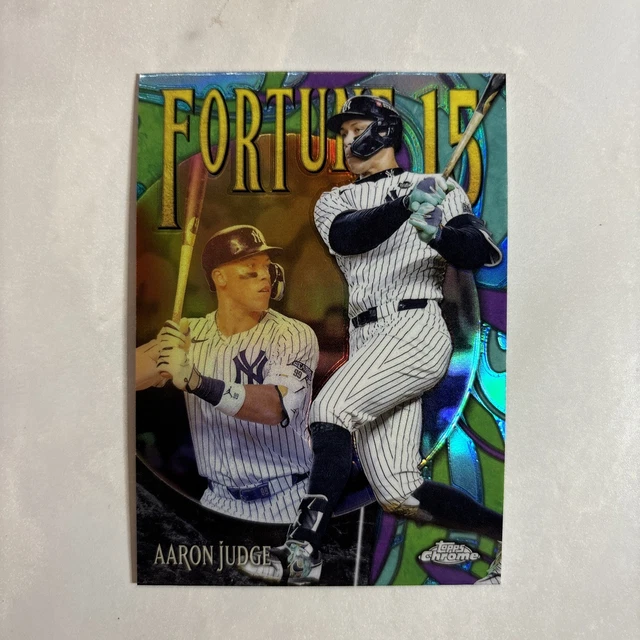 2025 TOPPS CHROME Fortune 15 Aaron Judge £1.13 - PicClick UK