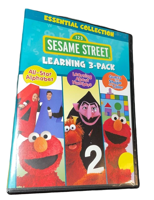 SESAME STREET ESSENTIAL Collection: Learning 3 Pack 3 DVDs Alphabet ...
