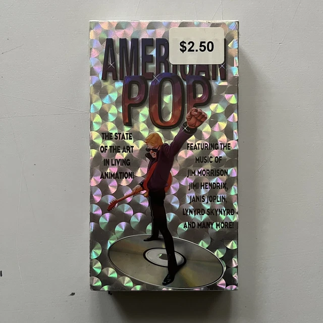 AMERICAN POP (1981) Sealed VHS Ralph Bakshi Animation Music Rock ...