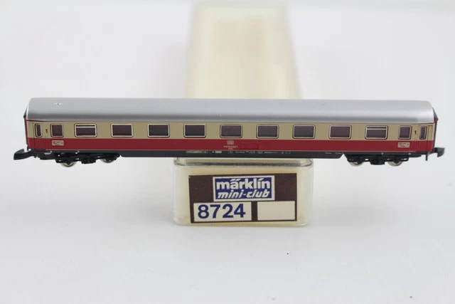8724 TEE PASSENGER Car 1st Class M Märklin Mini-Club Gauge Z OVP +Top+ ...