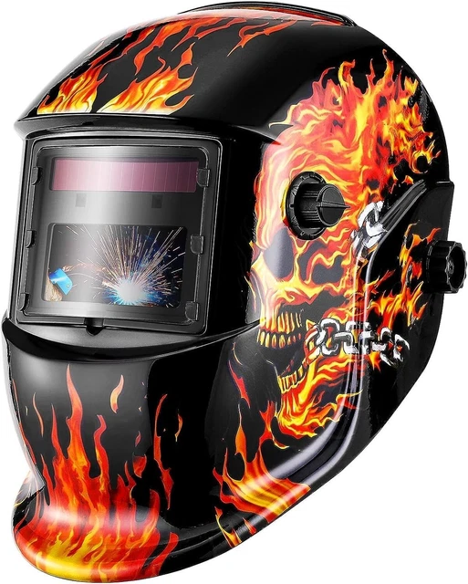 WELDING HELMET AUTO Darkening True Color Solar Welding Mask Flame ...