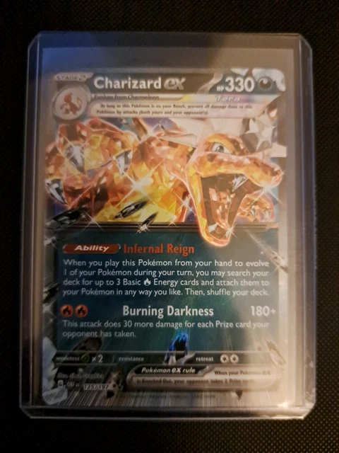 POKÉMON TCG CHARIZARD ex SV03: Obsidian Flames 125/197 Holo Double Rare ...