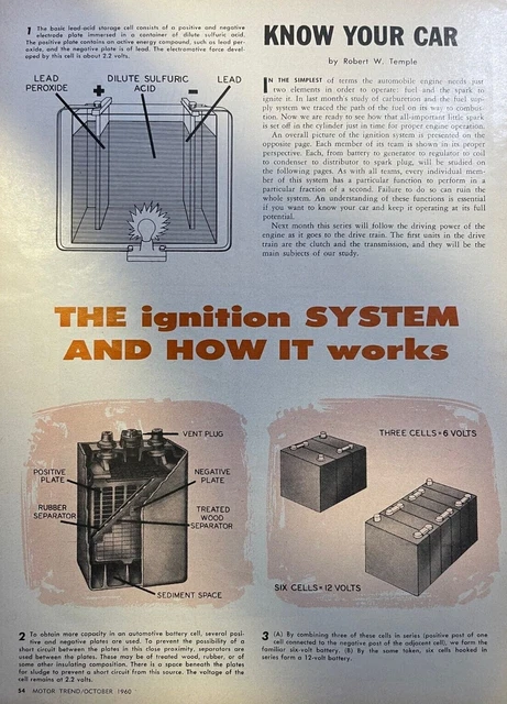 1960 HOW YOUR Automotive ignition System Works illustrated $19.99 ...