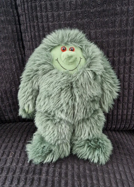 BBC LANGUAGE LEARNING Muzzy Green Furry Monster Orange Eyes Soft Plush ...