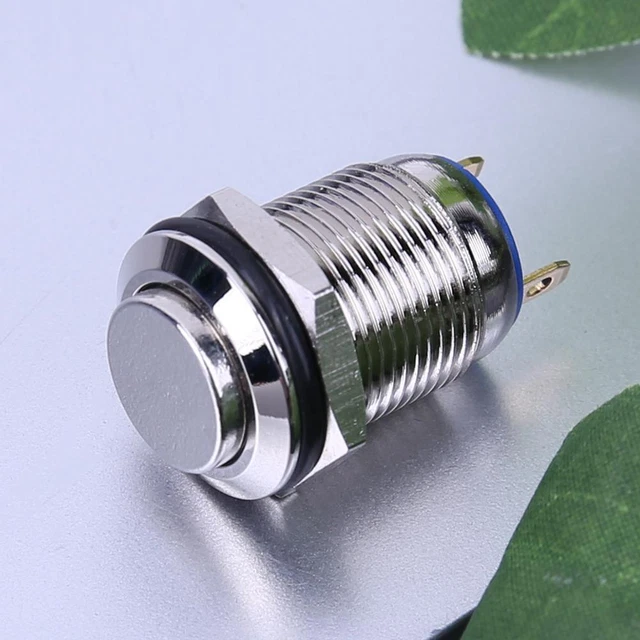 FR MOMENTARY HIGH Round Push Button Switch Waterproof On/Off Push ...