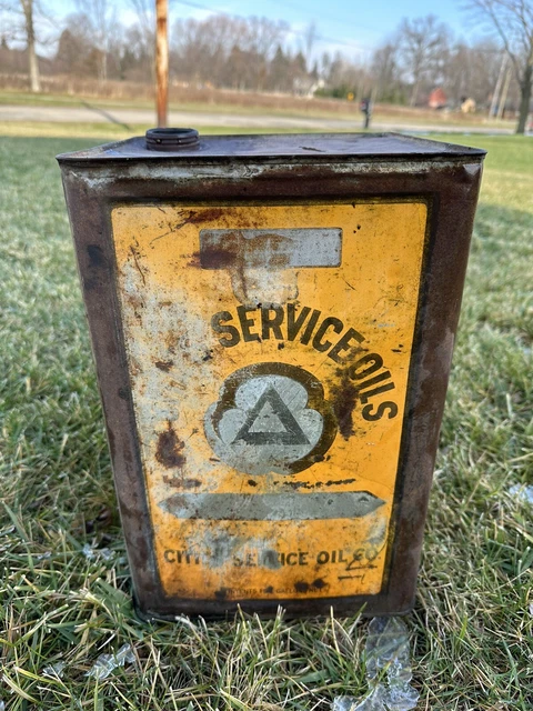 RARE VINTAGE 1920S Cities Service Motor Oil 5 Gallon Square Oil Can ...