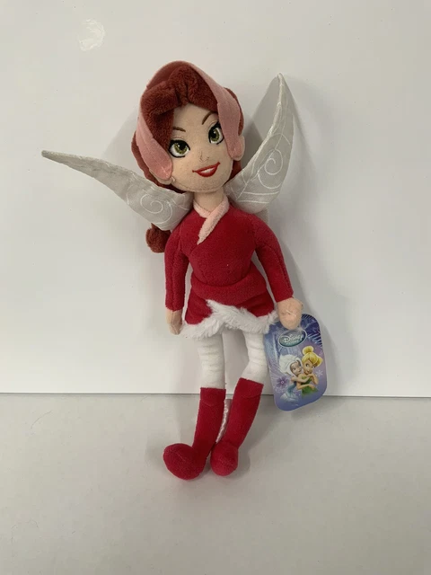 DISNEY STORE TINKERBELL Small Rosetta Fairy 11" Plush Soft Doll Toy New ...