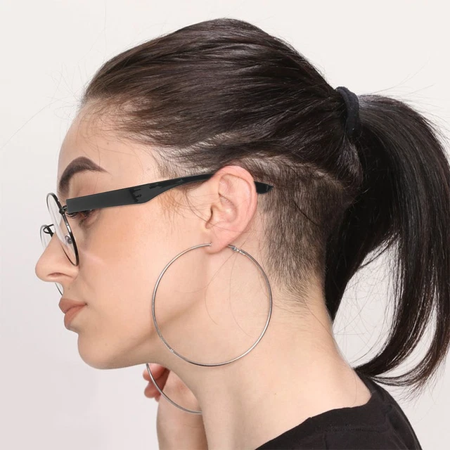 2 PAIRS BLACK Metal Glasses Temple Arms Replacement Legs For Eyewear ...