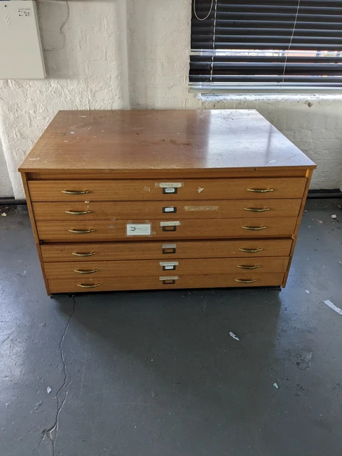 VINTAGE A1 ARCHITECTS Drawers Map Chest Drawing Cabinet plan chest £141 ...