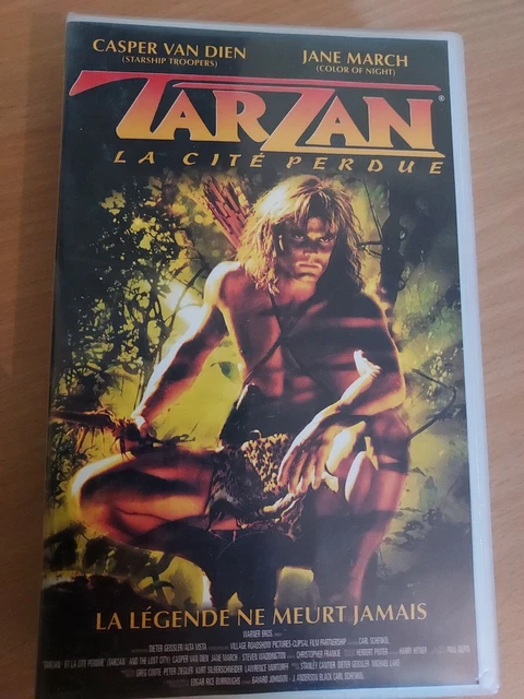CASSETTE VHS TARZAN la cite perdue avec casper van dien & jane march ...