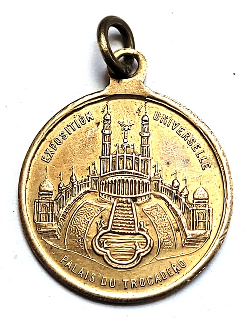 EXPOSITION UNIVERSELLE DE 1878 médaille Dorée Palais du Trocadero .23 ...