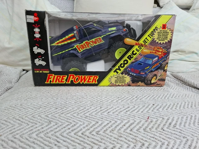 TYCO R/C 6.0V Jet Turbo Fire Power Remote Controlled Car Vintage, Boxed ...