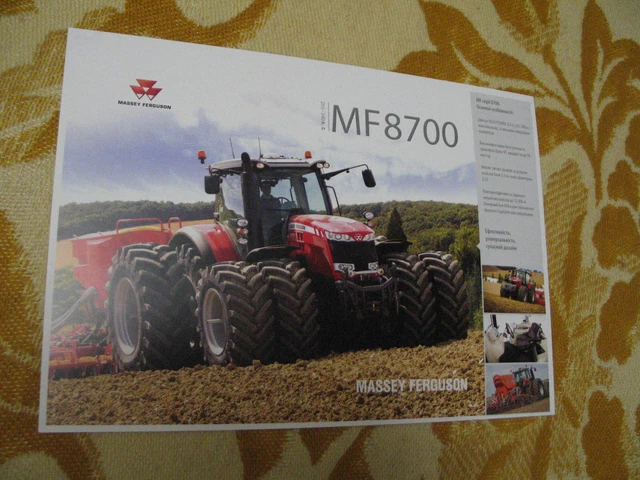 MASSEY FERGUSON MF8700 tractor brochure leaflet £4.81 - PicClick UK