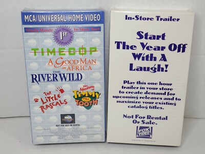 VTG MOVIE STORE Demo Trailer Promo Vhs Tapes 1993-94 £29.41 - PicClick UK