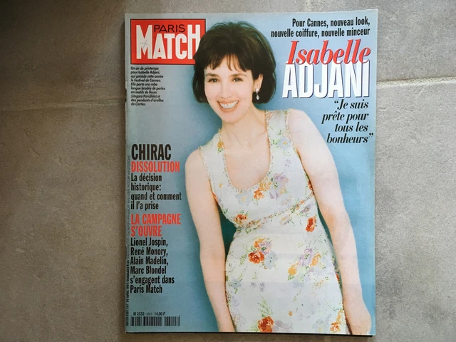 PARIS MATCH N°2501 30 avril 1997 Isabelle Adjani Jacques Chirac ...