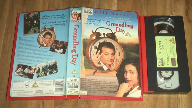 GROUNDHOG DAY VHS Video Tape Cassette Ex Rental Big Box RCA £5.99 ...