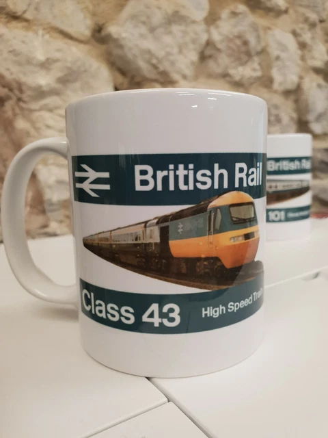 BRITISH RAIL CLASS 43 HST Cup Mug BR 1980s High Speed Train Intercity ...