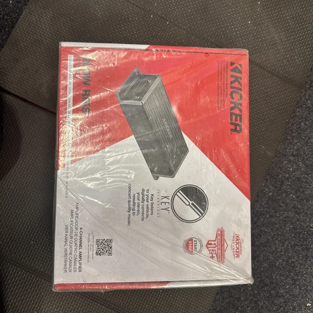 KICKER KA47KEY200.4 Key Smart Amplifier 4 Channel Car Audio 4x 50w £73. ...