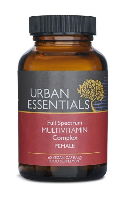 URBAN ESSENTIALS FULL Spectrum Multivitaminico Complesso Femminile 60's ...