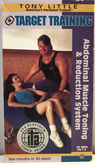 TONY LITTLE TARGET Training VHS Video Tape Ab Toning Tummy Reduction ...