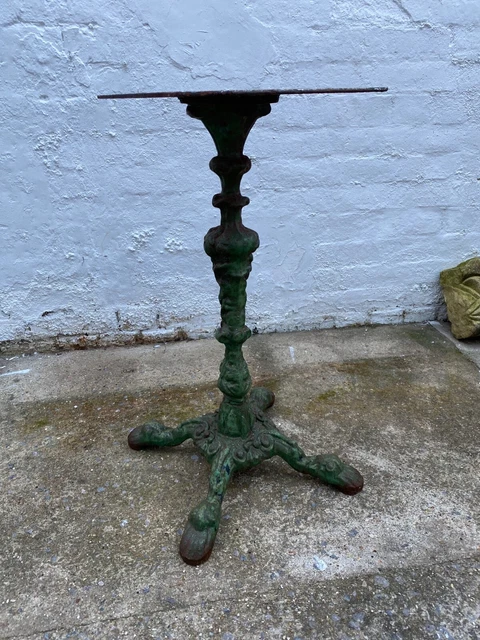 ANTIQUE CAST IRON Pedestal Base for Table, (maybe old pub table ...