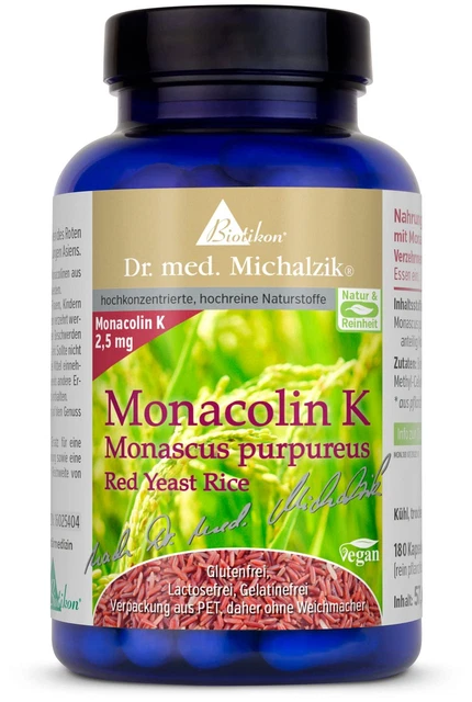 MONACOLIN K MONAKOLIN Dr. med. Michalzik | Tagesdosis - Monascus ...