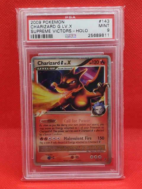 CHARIZARD G LV X Pokemon Card - Supreme Victors Holo - PSA 9 Mint - 143/147 EUR 291,68 - PicClick IT