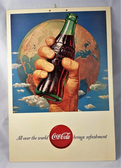 PLV CARTON AFFICHE PUBLICITAIRE COCA COLA 55 cm x 38 cm EUR 27,00 ...