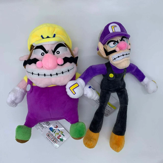 2X NEW SUPER Mario Bros. Wario Waluigi Plush Soft Toy Doll Teddy 11" £ ...