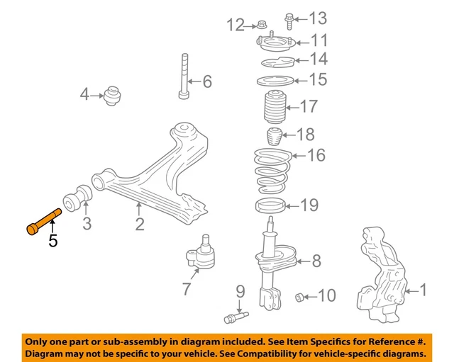 GM OEM FRONT Suspension-Lower Control Arm Bolt 22656154 $10.31 - PicClick