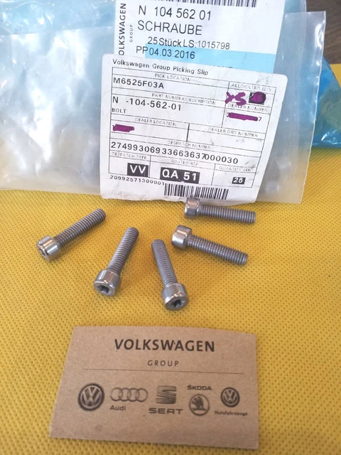5X 🔺️GENUINE VW AUDI SKODA Socket Head Bolt W. Inner Multipoint 🔺️ ...