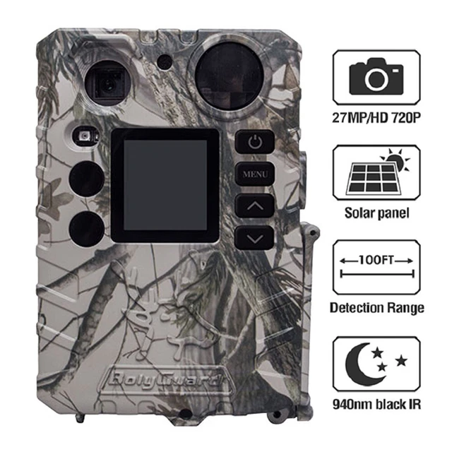 BOLY TRAIL CAMERA 27M Hunting Game Cam NO Glow Black IR Sensor video ...