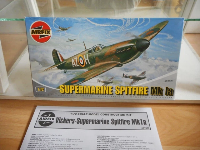 MAQUETTE AIRFIX SUPERMARINE Spitfire MK 1A au 1:72 en Boite EUR 9,00 - PicClick FR