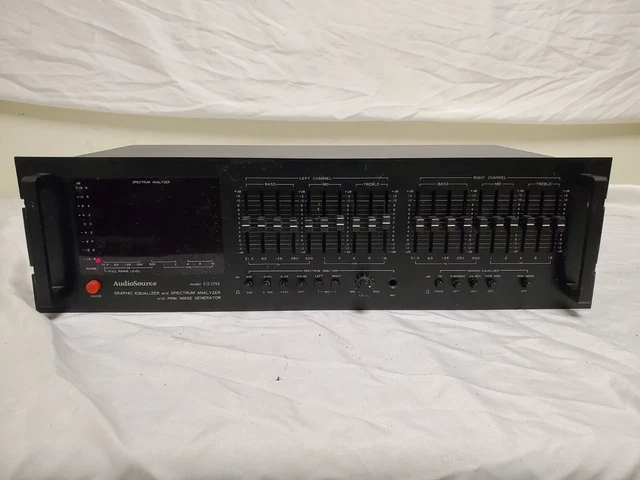 AUDIOSOURCE EQ-ONE RACK Mount Stereo Graphic Equalizer and Spectrum ...