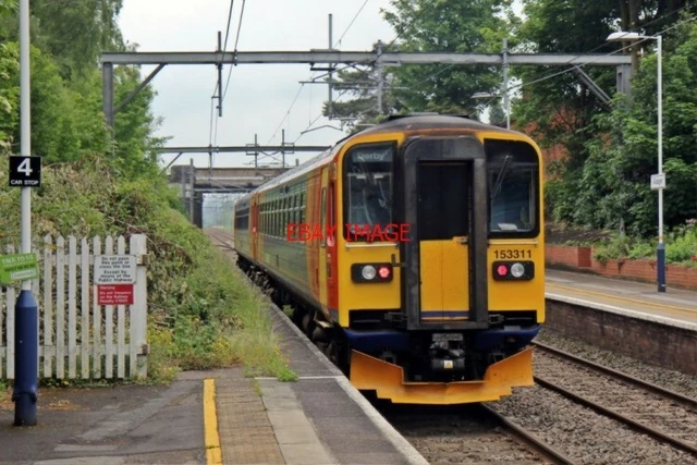 PHOTO EAST Midlands Trains Class 153 153311 Alsager Railway Station The ...