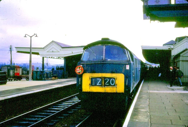 35MM ORIGINAL SLIDE DIESEL HYDRAULIC CLASS 52 WESTERN LORD BLUE DIDCOT ...