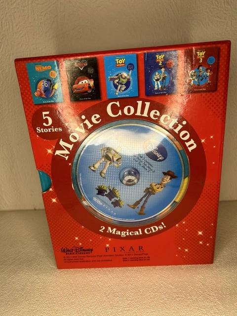DISNEY PIXAR TOY Story, Cars + Finding Nemo Movie Collection 5 Book Set ...