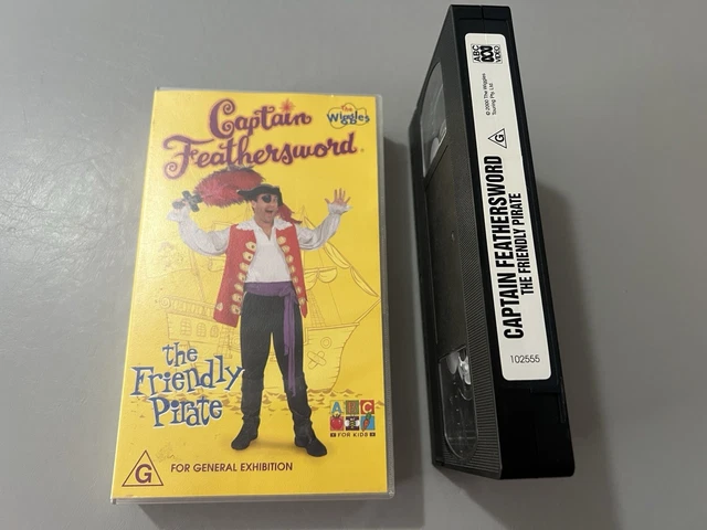 CAPTAIN FEATHERSWORD ‘THE Friendly Pirate’ VHS, 2000 Wiggles, PAL ...
