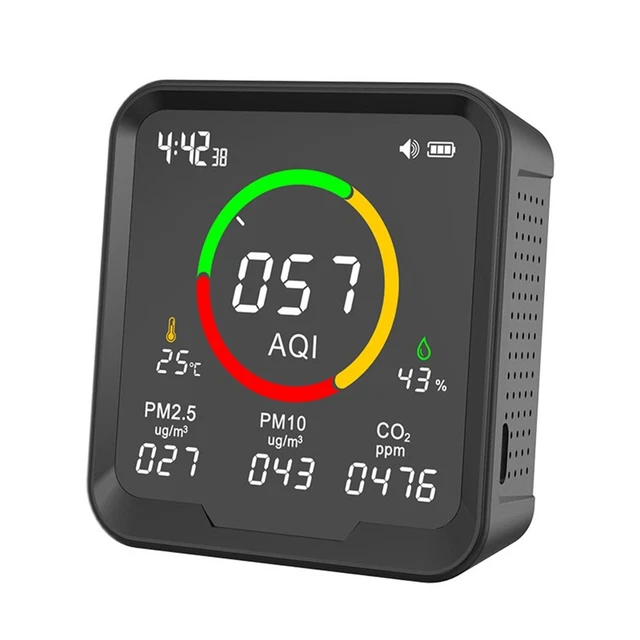 TESTEUR DE QUALIT de l'air pr cis 6 en 1 pour les niveaux d'humidit de ...