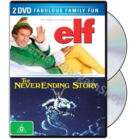 ELF / THE NeverEnding Story (DVD, 2-Disc) PAL Region 4 (Never Ending ...