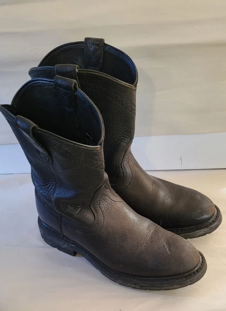 ARIAT #10002422(37201) MEN’S Black Leather Sierra Cowboy Work Boots Sz ...