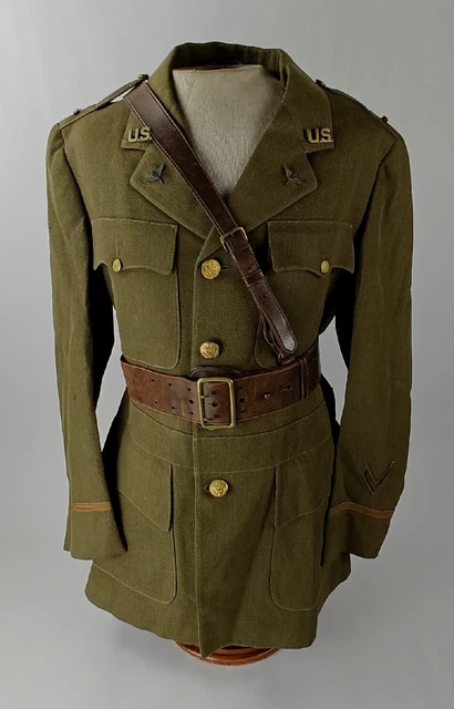 PRE WW2 US Army Air Forces USAAF Named 1st Lt Officer Tunic w/ Sam ...