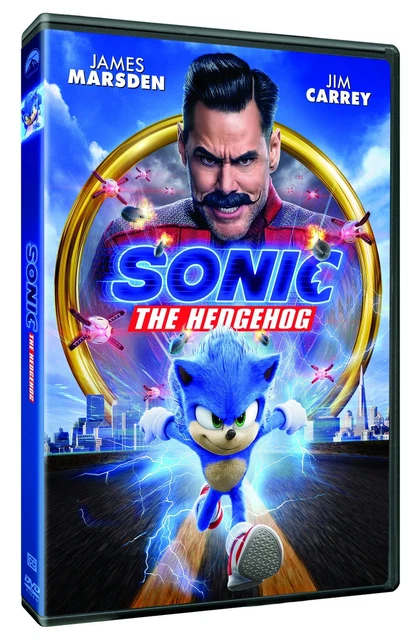 SONIC THE HEDGEHOG (DVD) James Marsden Jim Carrey Neal McDonough Ben ...
