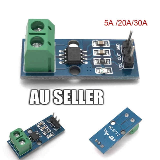 5a20a30a Range Current Sensor Amps Acs712 Module Arduino Raspberry