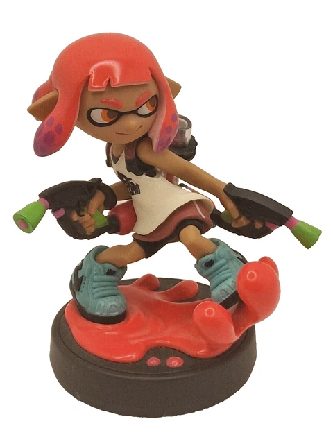 NINTENDO AMIIBO INKLING Girl Neon Pink - Splatoon EUR 14,99 - PicClick DE
