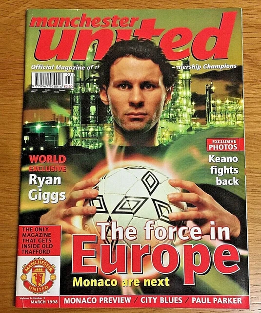 MANCHESTER UNITED Official Magazine - March 1998 - Free UK Postage ...