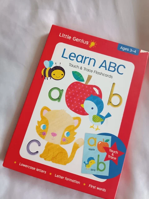 ABC LEARNING LITTLE Genius carte alfabeto lettere schede flash tocco e ...