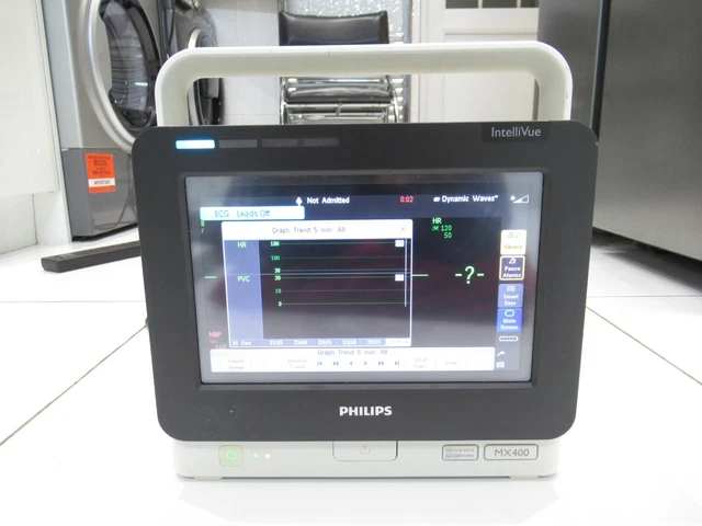 PHILIPS INTELLIVUE MX400 9" Touch Portable M3015A Co2 M3001A Mms ...