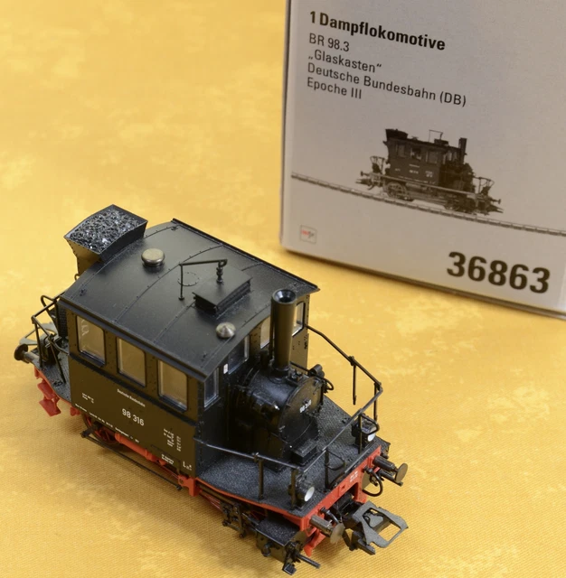 MÄRKLIN 36863 TENDERLOK Glaskasten PtL 2/2 der DB / mfx-Digital / OVP ...
