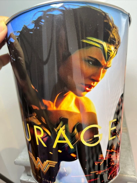WONDER WOMEN MOVIE Bucket EMPTY Collectible Tin Storage Container ...
